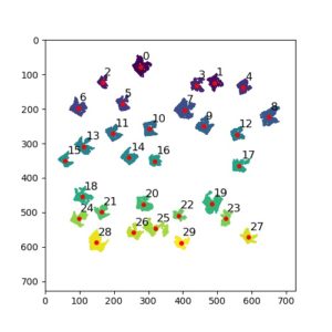 [SciPy] 5. ndimageのmeasurements, morphologyによる実生サボテンのラベリングとサイズ計測 – サボテンパイソン