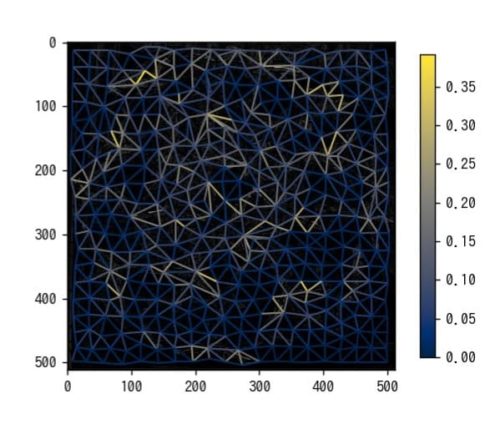 [scikit-image] 48. rag_boundary(skimage.future graph)で領域境界RAGを構築 – サボテンパイソン