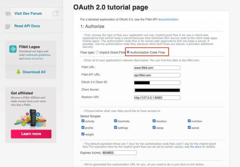 [fitbit] 1. Pythonでfitbit APIを使ってデータ取得 その1 アプリの登録とtokenの取得 – サボテンパイソン
